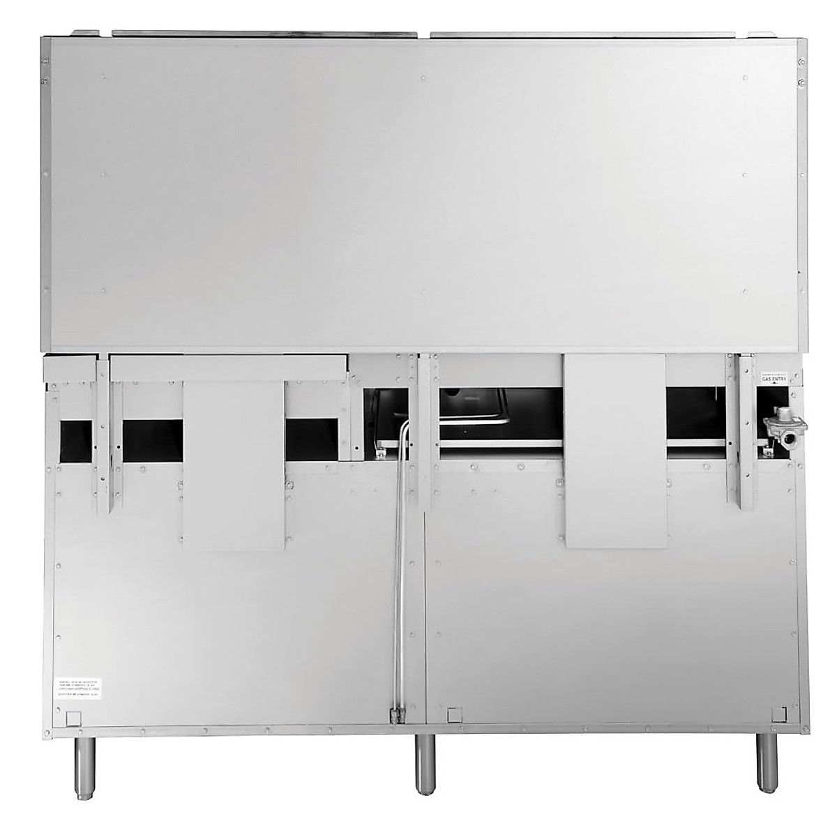 Kratos 60" Wide Commercial Gas Range with 6 Burners, 24" Wide Griddle, and Two Full Size Standard Ovens, Stainless Steel Range for Restaurants, 280,000 Total BTU Output, Natural Gas (29Y-046-NAT)