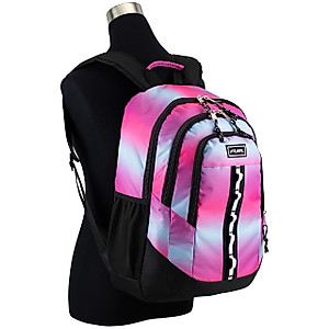 FUEL Travel Laptop Carry On Backpack Sport Shock Multi Large Compartments for College Bookbag, Hiking, Work, 18.5 x 13 x 7 Inches, Pink Pastel