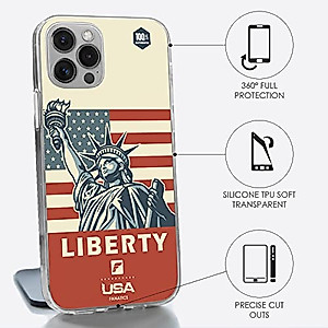 Phone Case Liberty USA Patriot Design Silicone Transparent - Compatible iPhone and Samsung (Samsung Galaxy A04)