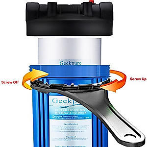 Geekpure 20-Inch Whole House Polypropylene PP Sediment Filter-4.5" x 20"-5 Micron