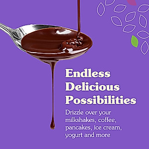 NuNaturals Stevia Syrup, Sugar-Free Sweetener, Plant-Based Sugar Substitute, Zero Calorie, Chocolate, 16 oz