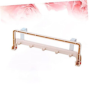 Zerodeko 2 Pcs Dish Towel Rack Wall Mounted Towel Rack Cabinet Towel Holder Kitchen Rail Rack Over Cupboard Towel Rack Door Towel Hanger Punch Free Hook Board Stainless Steel Hook Drawer