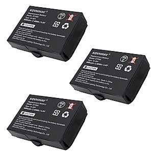 BUSFUIVA (3-Pack) Replacement Battery for IKUSI BT06K 2303692 TM70/1/2 RAD-TS RAD-TF transmitters T70-1/2 600MAH