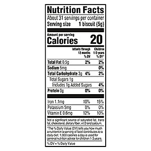 Gerber Snacks for Baby Arrowroot Biscuits, 5.5 Ounce Pouch