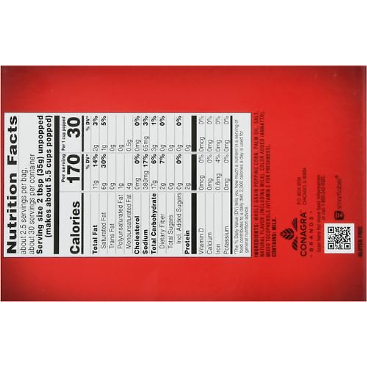 Orville Redenbacher's Movie Theater Butter Microwave Popcorn, 3.29 Ounce Classic Bag, 12-Count