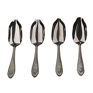 Baosity Bird Cockatiel Parrot Milk Steel Metal Feeding Feed Spoons