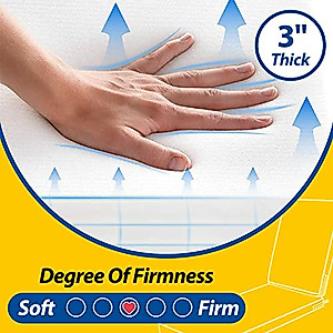 AAAAAcessories Outdoor Chaise Lounge Cushions for Patio Furniture Lounge Chairs, Water Resistant Fabric, 72 x 21 x 3 Inch, Rust