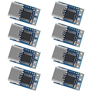 8Pcs Type-C PD Decoy Module 12V USB-C PD to DC Fixed Voltage Power Trigger Module Trigger Extension Cable 5A Type-C Female Input Fast Quick Charger Circuit Board for Notebook