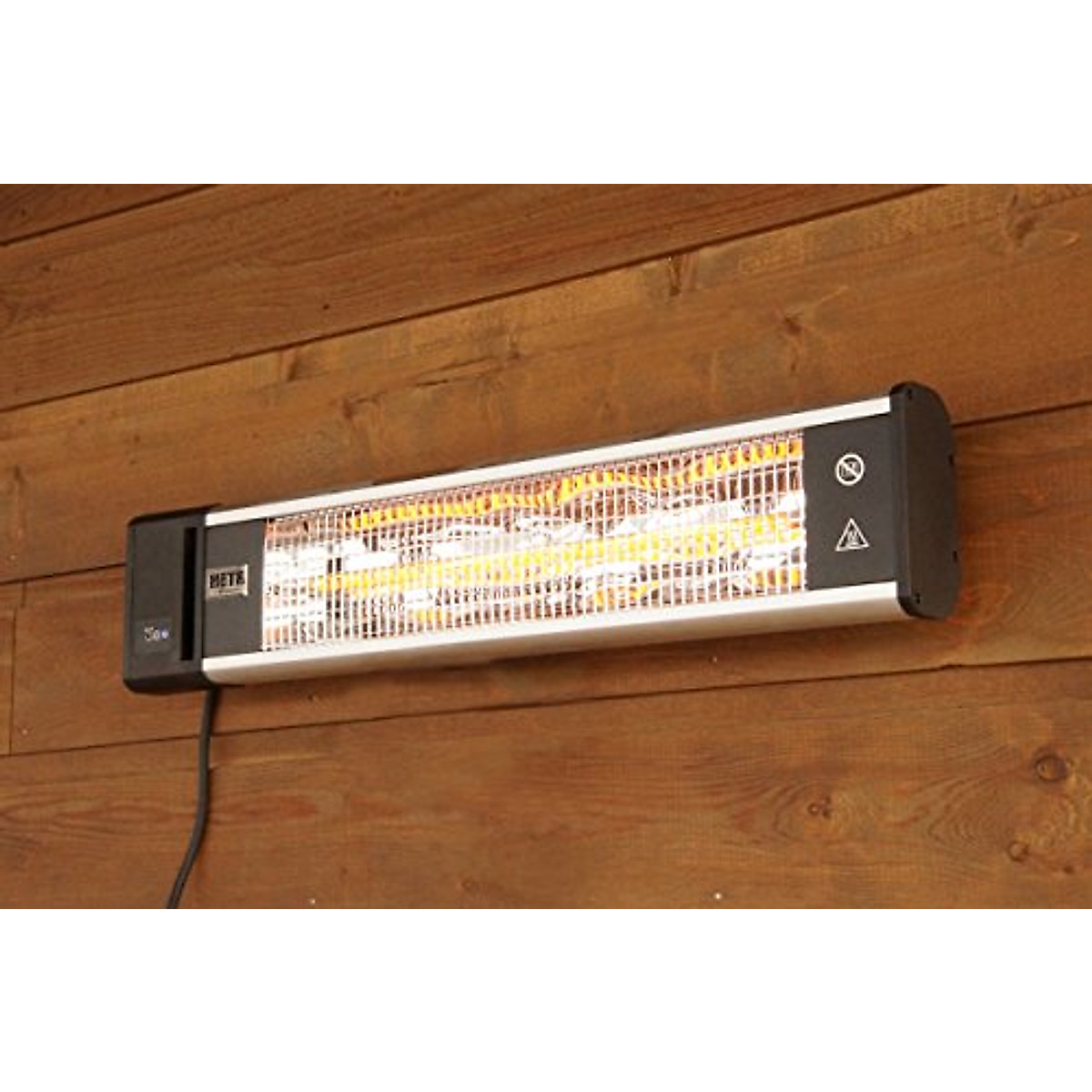 HeTR Ceiling or Wall Mount Radiant Patio Heater, 1500W, Electric, Indoor/Outdoor