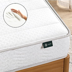 ZINUS 6 Inch Foam and Spring Hybrid Mattress, 2 Pack [New Version], Twin, Fiberglass Free, Bunk Bed Compatible, Durable Support, Certified Safe Foams & Fabric, Mattress in A Box
