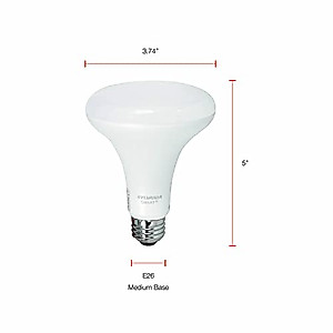 Sylvania Smart Bluetooth BR30 Full Color and Tunable White Light Bulb, 65W, Dimmable, for Alexa, Apple HomeKit and Google Assistant - 1 Pack (75628)