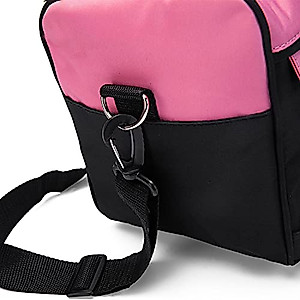 MAXPAND Small Hairdressing Tool Bag Hairdresser Bag with Shoulder Strap Cosmetics Beauty Hairstylist Bag Hair Makeup Salon Organizer Bag with YKK Zipper (PINK), 13.8" x 8.7" x 9.5"