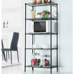YFZZBH 60"x22"x12" 5 Layer Wire Shelving Rack Adjustable Shelf Storage Unit Commercial
