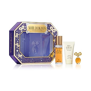 Elizabeth Taylor White Diamonds Women's Perfume Set, Body Lotion, Eau de Toilette & Parfum Replica, 3 Piece Set