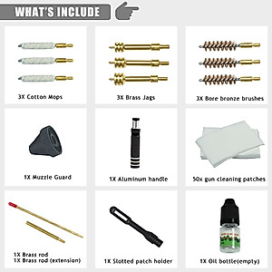 Handgun/Pistol Cleaning Kit for 9mm/.357cal.40cal.45cal,Gun Cleaning kit