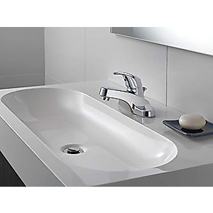 Peerless Centerset Bathroom Faucet Chrome, Bathroom Sink Faucet, Single Handle, Drain Assembly, Chrome P136LF