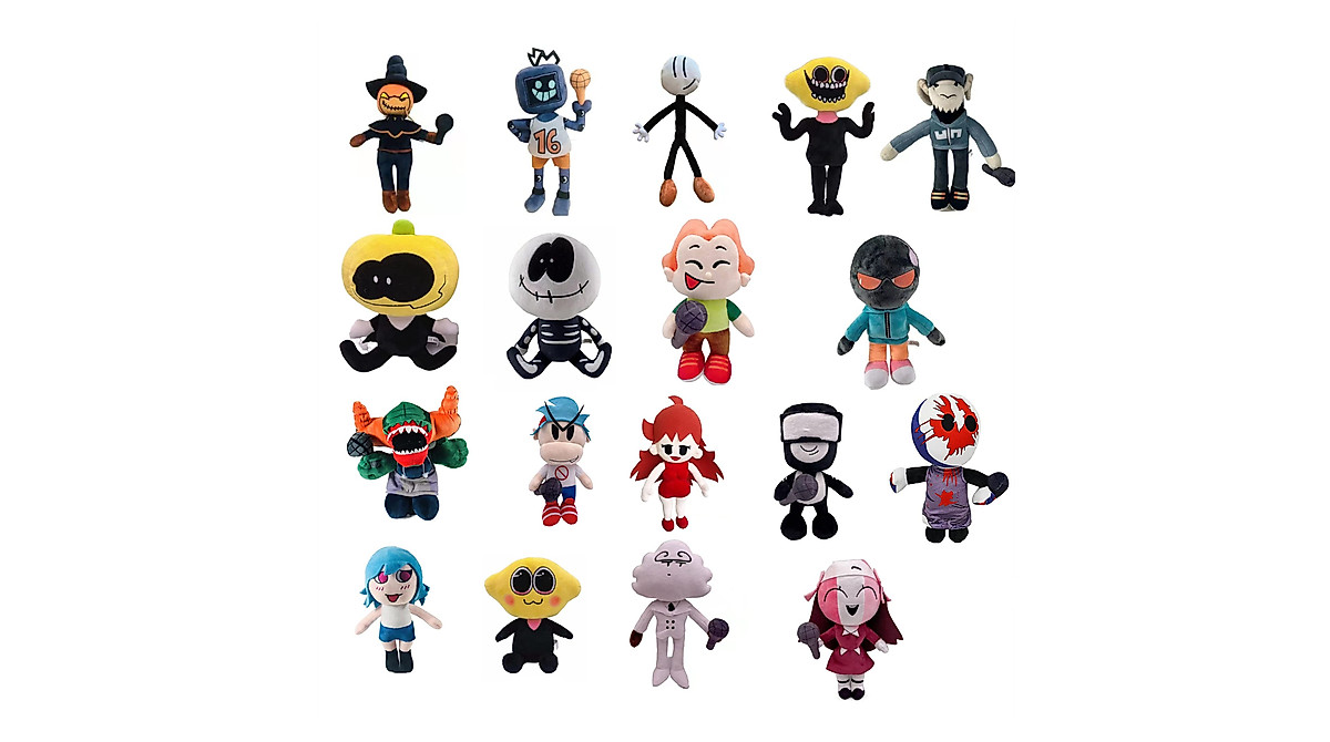 ROSEWARD Pico Plush Toy - FNF Friday Night Funkin Figurine for Kids
