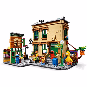 LEGO Ideas 123 Sesame Street 21324 Building Kit; Awesome Build-and-Display Model for Adults Featuring Elmo, Cookie Monster, Oscar The Grouch, Bert, Ernie and Big Bird, New 2021 (1,367 Pieces)