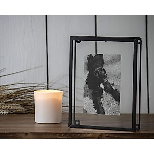 Foreside Home & Garden Black 4 x 6 inch Oversized Metal Decorative Picture Frame