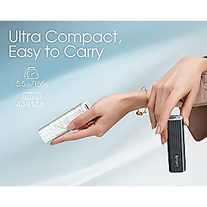 Luxtude 10000mAh Small Portable Charger with Flashlight, Mini & Lightweight Power Bank, Compact External Battery Pack Lipstick Portable Phone Charger for iPhone, Android, Samsung, etc (2 Pack 5000mAh)