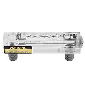 Liquid Flowmeter, Water Meter Panel Type Glass Liquid Flowmeter 0.2-2GPM/1-7LPM Water Measuring Meter