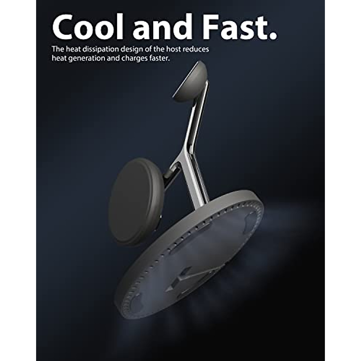 Wireless Charging Station,ZECHIN 3 in 1 Wireless Charger for iPhone 14/13/12/11/Pro/Max/XS/XR/X/8/Plus, Fast Wireless Charging Stand Dock for Apple Watch Series & Airpods(Black)