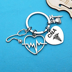 For CNA Gift Keychain Certified Nursing Assistant Gift CNA Graduation Gifts Nurse Day Gift Nursing School Student Gifts Nurse Appreciation Gifts Christmas Birthday Gifts CNA Gifts for CNA Week