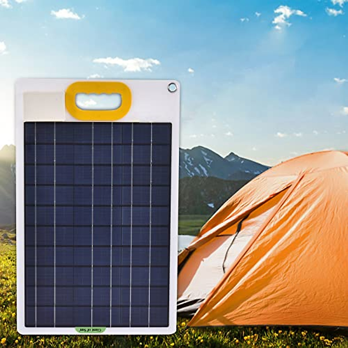 Amikadom #X87H3H Handle Monocrystalline Solar Panel Fast Charging 30W Dual USB Type-C Dc Portable Power Generation Outdoor Travel 12V