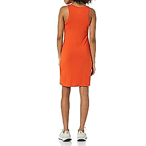 Amazon Essentials Women's Lightweight Jersey Slim-Fit Tank Mini Dress (Previously Daily Ritual), Rust Orange, Medium