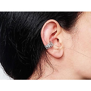 Sovats Ear Cuff Bee Earrings For Women 925 Sterling Silver Rhodium Plated - Simple, Stylish Stud Earrings&Trendy Nickel Free Earring
