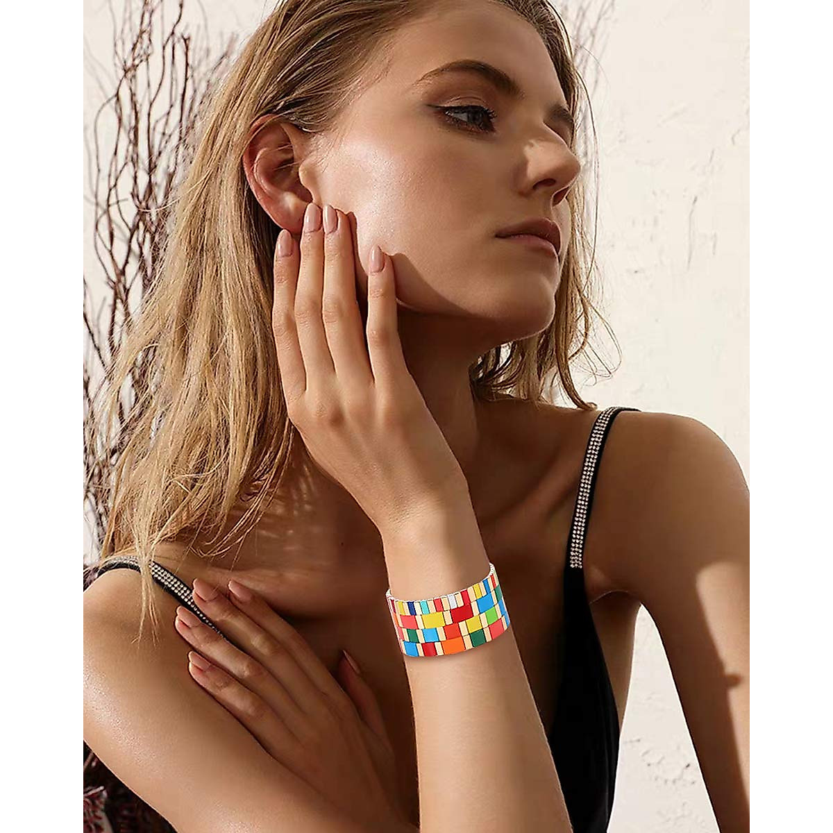 PHALIN Tile Bracelets for Women - 4PCS (Style A)