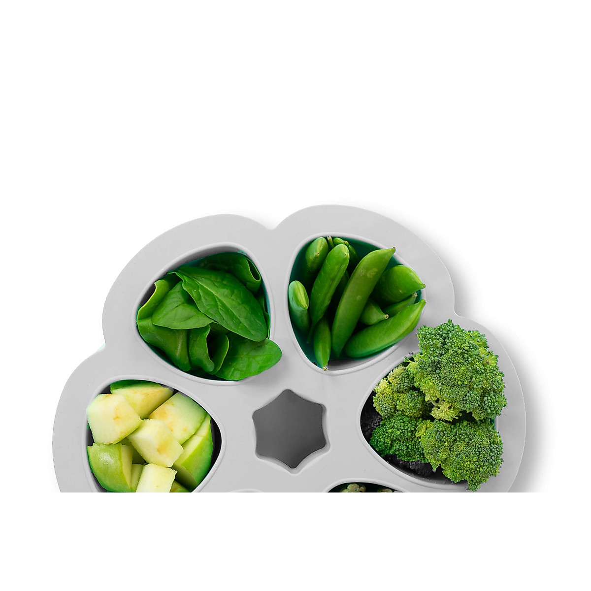 BEABA Babycook Solo White, BEABA Silicone Multiportions Baby Food Tray