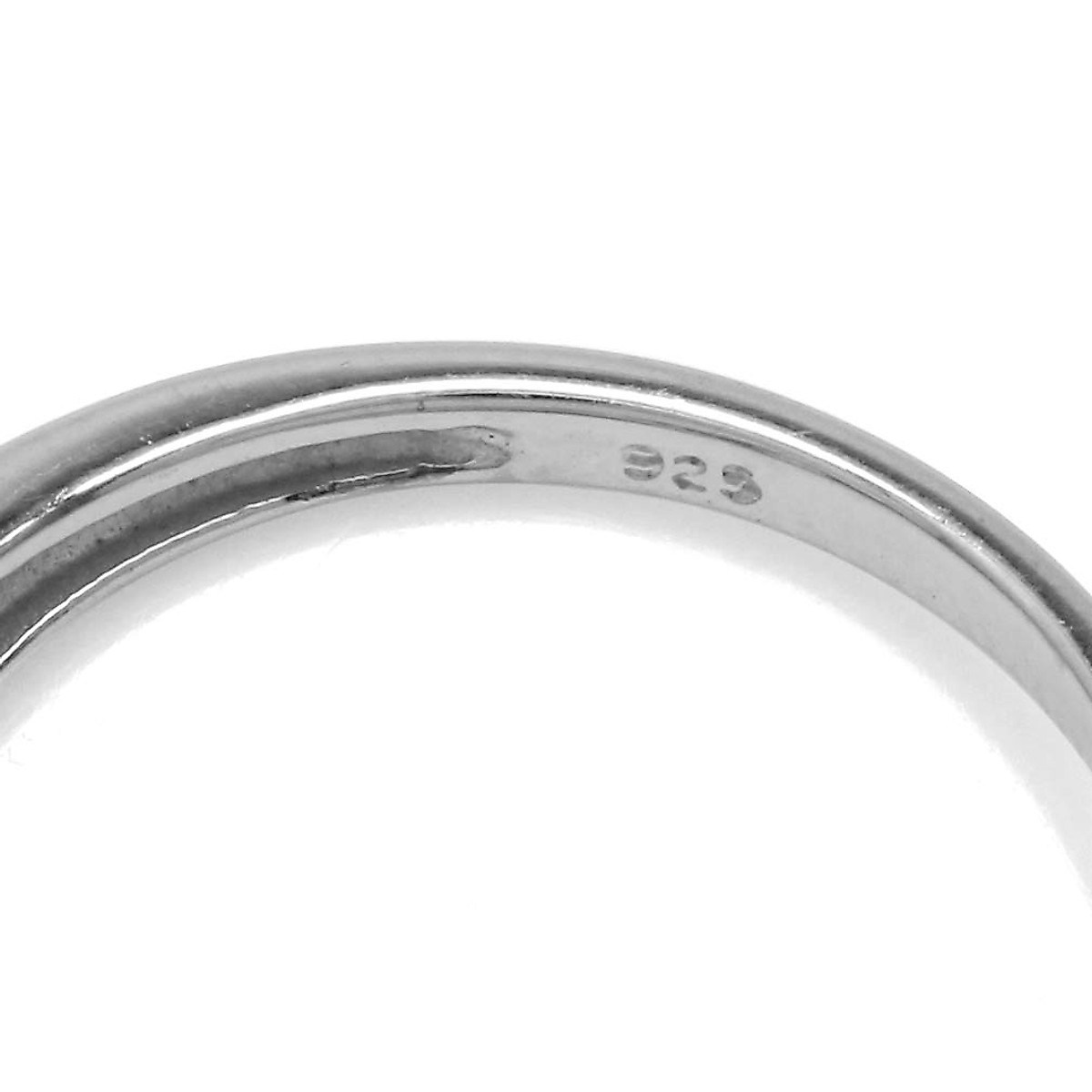 Silvershake Genuine Citrine White Gold Plated 925 Sterling Silver Triquetra Celtic Knot Solitaire Ring Size 8