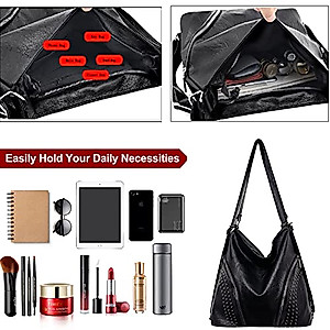 Tote Bag for Women Pu Leather Large Shoulder Purse and Handbags with Adjustale Should Strap