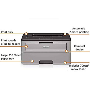 Brother HL-L2300D Monochrome Laser Printer with Duplex Printing
