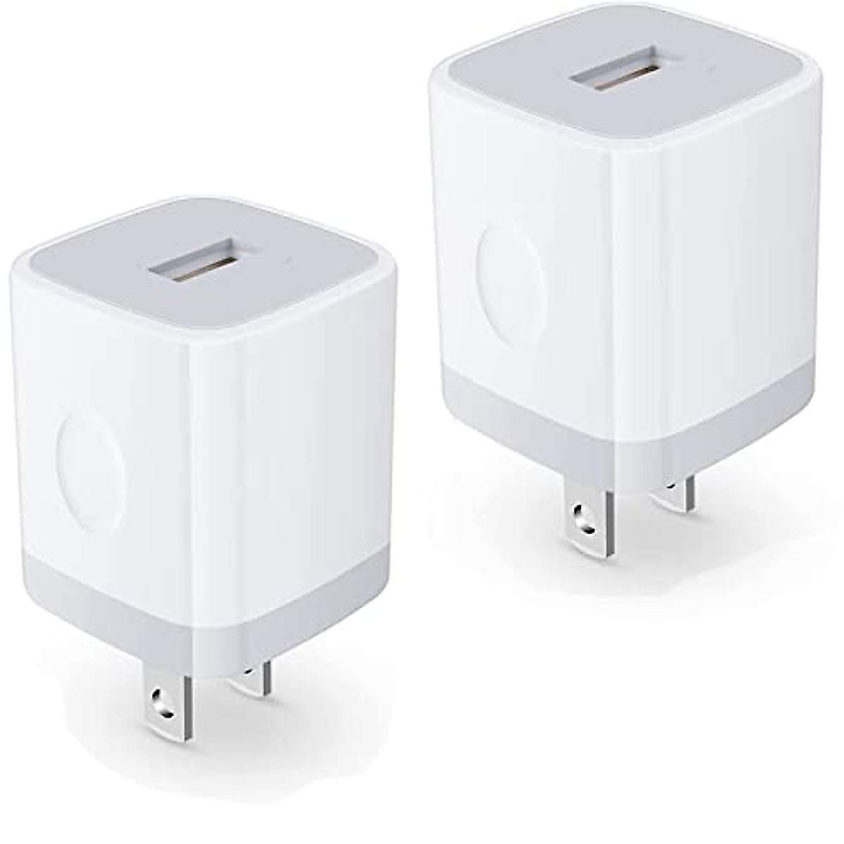 USB Wall Charger, Power Adapter, VectorTech (2-Pack) 5V/1Amp Single Port Quick Charger Plug Cube for iPhone X 7/6S/6S Plus/6 Plus/6/5S/5, Samsung Galaxy S7/S6/S5 Edge, LG, HTC, Huawei, Moto, Kindle