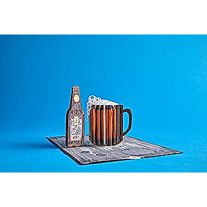 Lovepop Beer Pop Up Card, 5x7 - 3D Greeting Card, Pop Up Birthday Card for Dad, Brother or Friend, Lovepop Father’s Day Card, Retirement Cards for Men