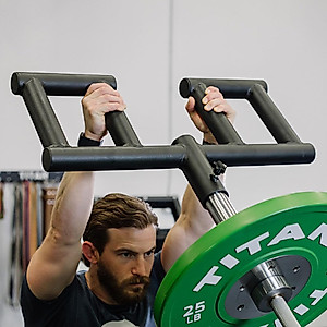 Titan Fitness Viking Press Landmine Attachment, 50mm Neutral Fat Grip Handle, Fits 2" Olympic Barbell, Home Gym Equipment for Shoulder Press, Row, Squat, Deadlift & More