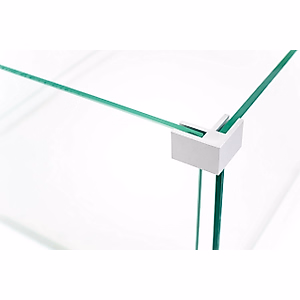 AMS Fireplace | Fire Pit Table Square/Rectangular Tempered Glass Wind Guard-Fire Flame Guard 1/4" Thick Wind Guard - Flame Guard (43" Long x 13" Wide x 7 High)