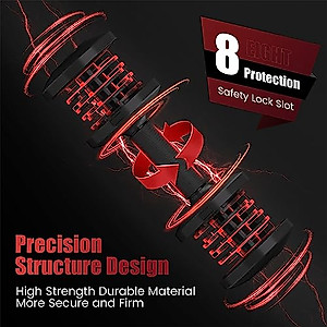 Adjustable Dumbbells 25LB Single Dumbbell Weights, 5 in 1 Free Weights Dumbbell with Anti-Slip Metal Handle, Suitable for Home Gym Exercise Equipment