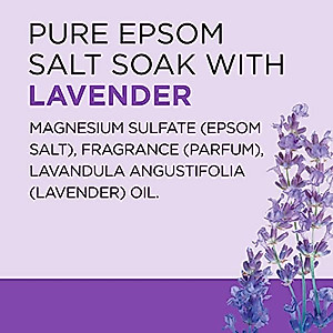 Dr Teal's Pure Epsom Salt, Soothe & Sleep with Lavender, 3 lb (Pack of 4) (Packaging May Vary)