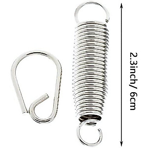 TUOREN Pedal Spring Assembly Bass Drum Foot Pedal Tension Spring Percussion Hardware Part 2Pack