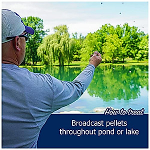 Muck Remover Pellets 5 lb (10 Scoops) | Pond Tablets Treat 1.25 Acres | Lake Muck Remover, Pond Sludge Reducer | Farm Pond Treatment