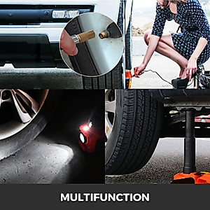 VEVOR Electric Car Jack, Electric Hydraulic Jack 3 Ton(6600 lbs) with Tire Inflator Pump and Electric Wrench, DC 12V Car Floor Jack Electric Jack Lift for an Emergency Tire Change