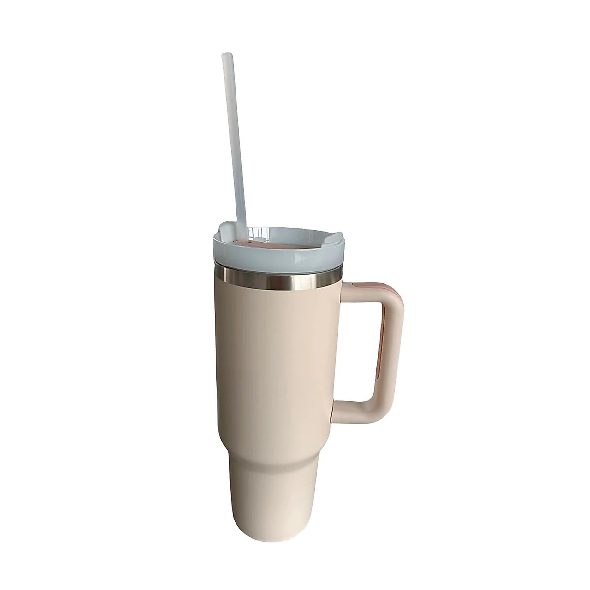 Caibomaoyi Tumbler with Handle and Straw | Cup Holder Compatible for Car | Insulated Stainless Steel Cup | Travel cup | BPA-Free | (green, 40 oz)