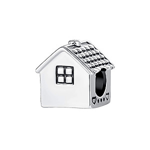 NARTGO Home Family House Charm Compatible with Pandora Charms Bracelets