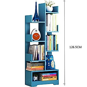 FHDGH Wooden Bookcase Shelf Tier Wood Bookshelf Display Stand Unit for Home Office Cabinet