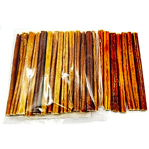 ELITE TREAT Natural Odor Bully Sticks for Dogs，Healthy Long Lasting Pizzle Chews (6 Inch, 24 Pack)，All Natural，Free Range 100% Grass-Fed Beef，Grain-Free (Medium/Thin)