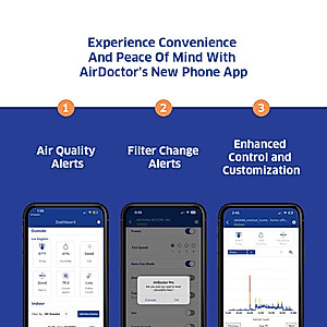 AIRDOCTOR AD5500i SMART HEPA Air Purifier for Extra Large Spaces & Open Concepts with UltraHEPA, Carbon & VOC Filters - Captures particles 100x Smaller than HEPA Standard (AirDoctor 5500i Smart)