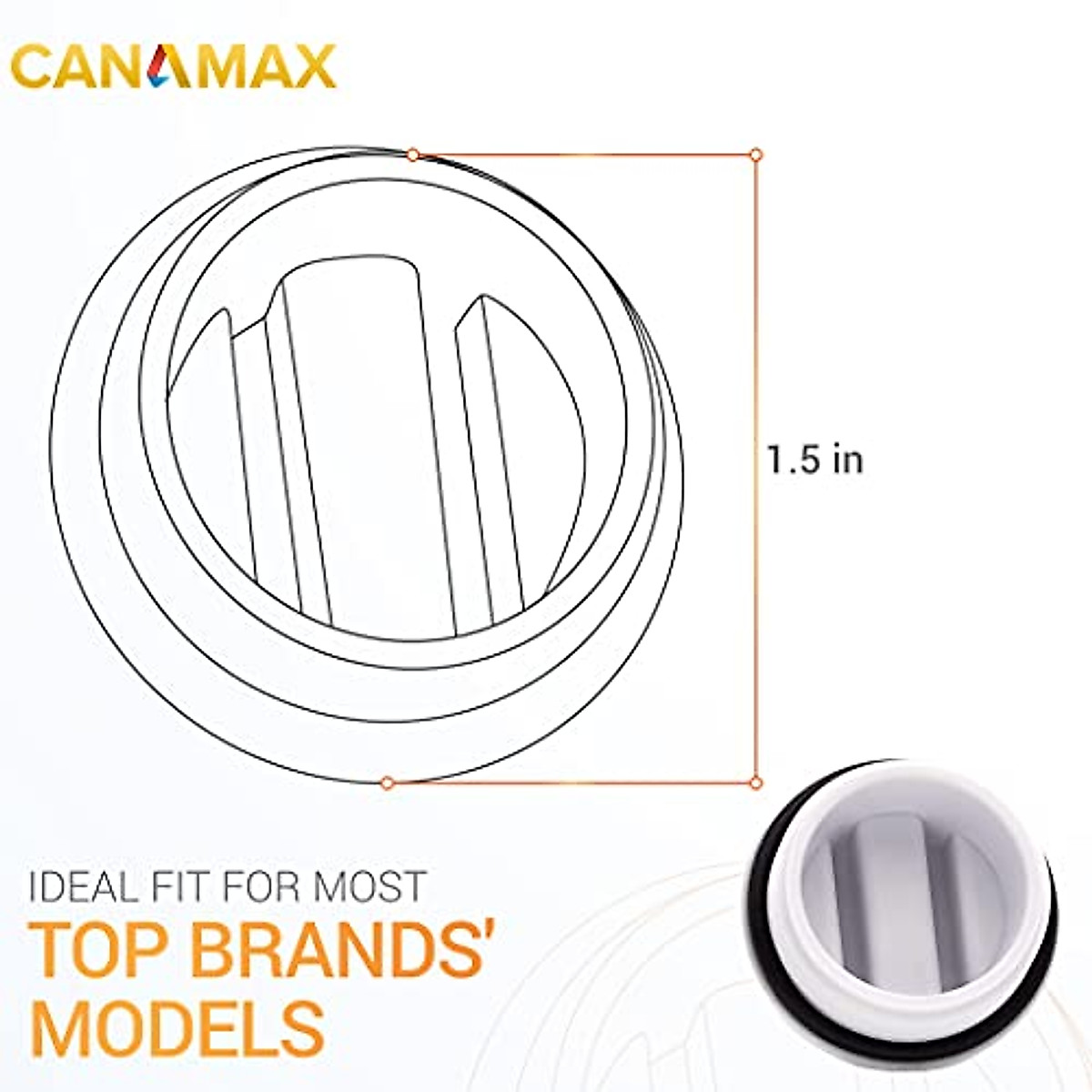 Canamax SP1022C Pool Filter Drain Plug Premium Replacement Part Compatible with Hayward Pentair Pool Filter - Pack of 7